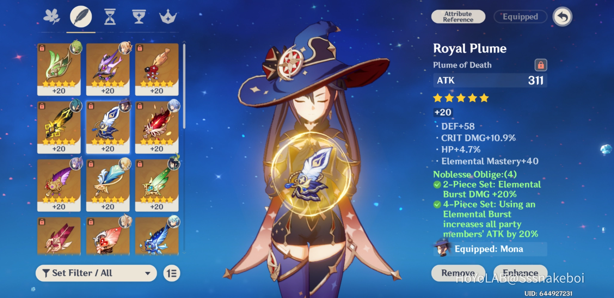 Mona Build Update Genshin Impact | HoYoLAB