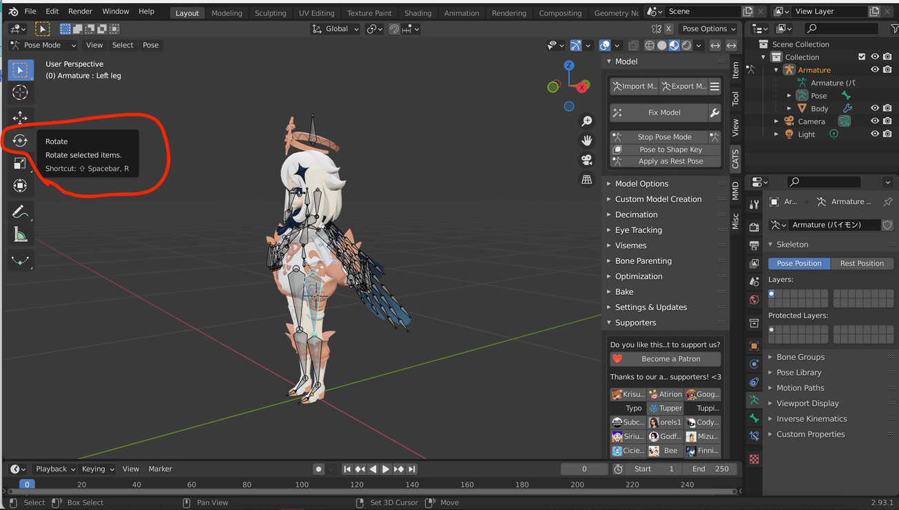 Posing - Blender "MMD" Basics with Genshin 3D Models (#1) | Genshin ...