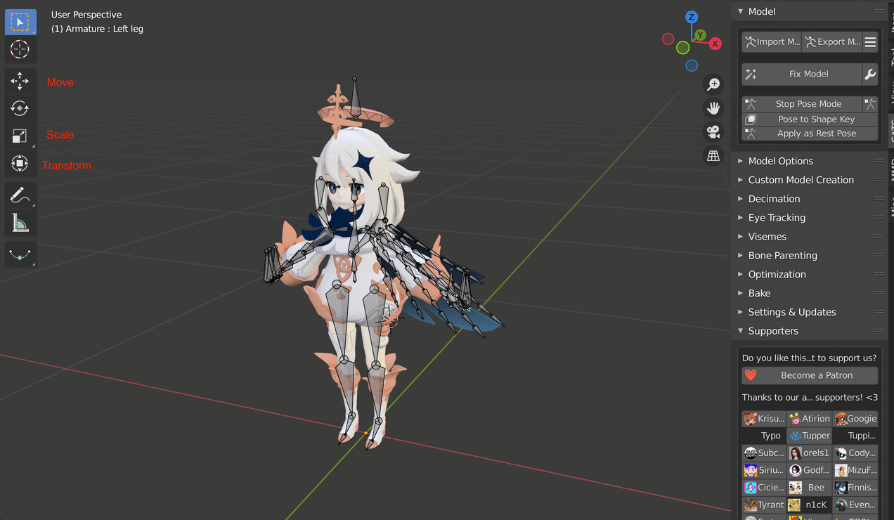 Posing - Blender "MMD" Basics with Genshin 3D Models (#1) | Genshin ...
