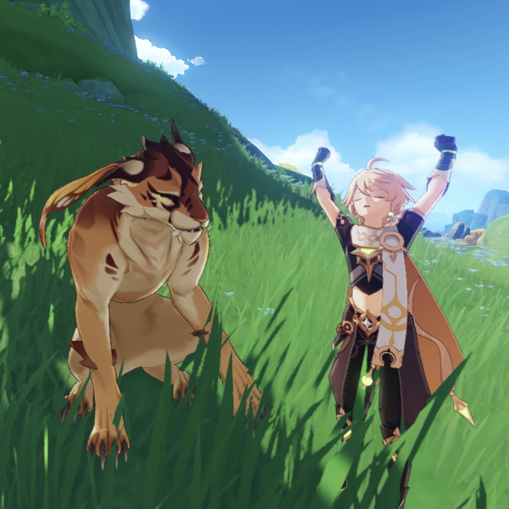 Aether’s New Friend!!! Genshin Impact | HoYoLAB