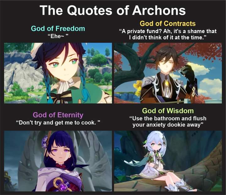 Archon quotes Genshin Impact | HoYoLAB