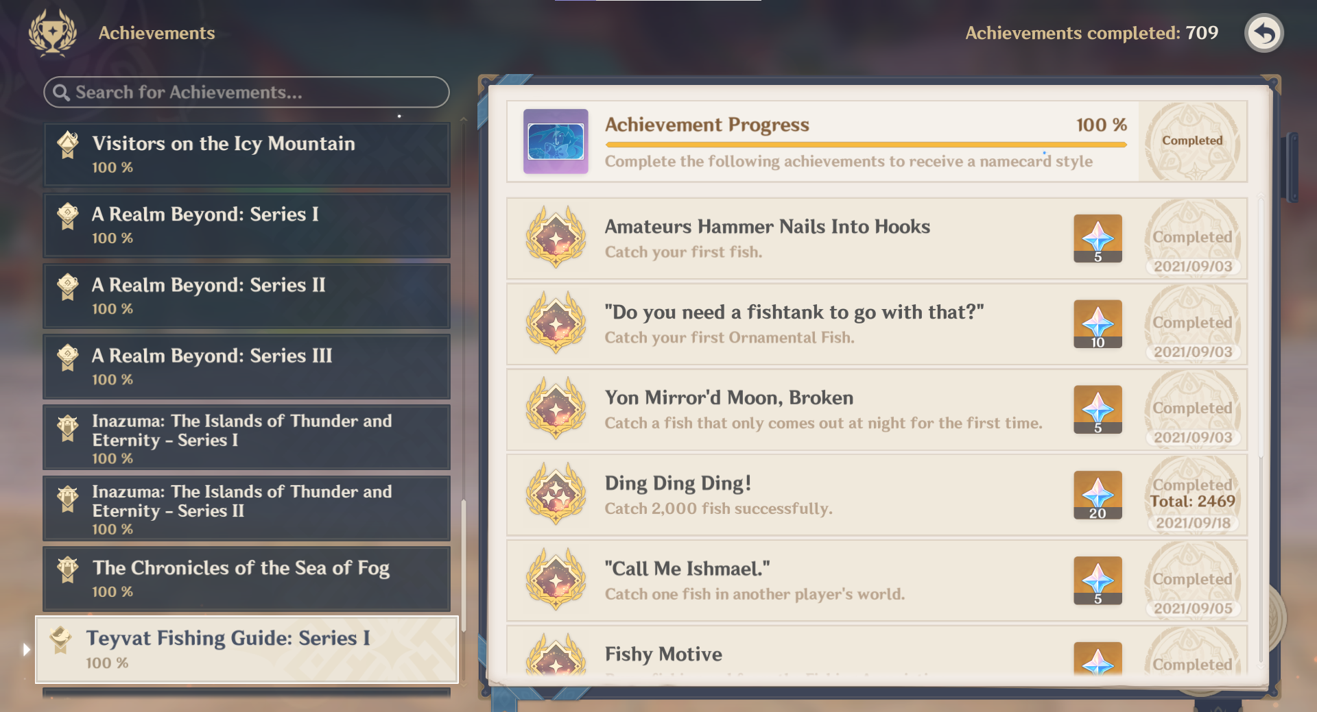 Museum Of Achievements Genshin Impact | HoYoLAB