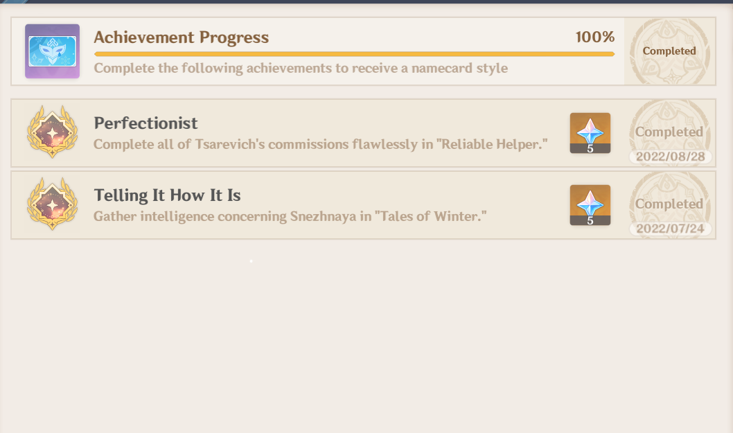 My acievement so far - finally finishing the reliable helper stuff ...
