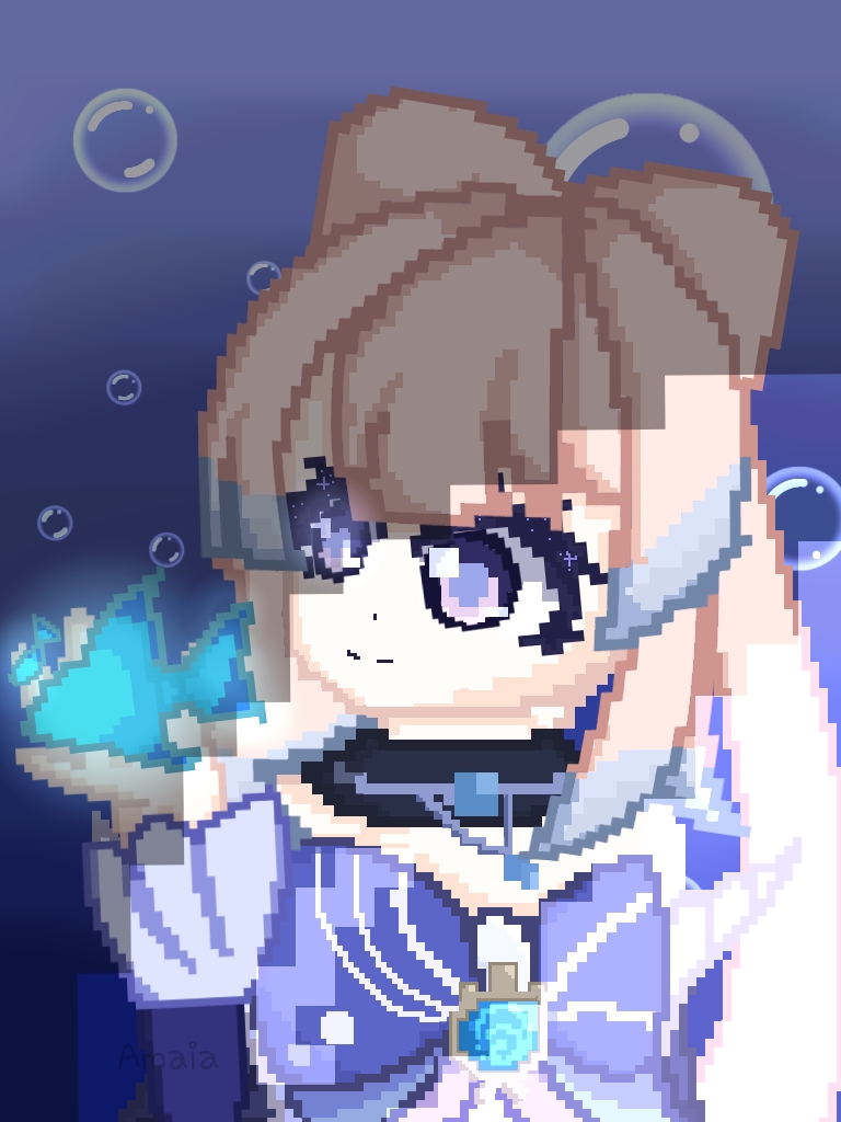 Pixel Kokomi drawing Genshin Impact | HoYoLAB