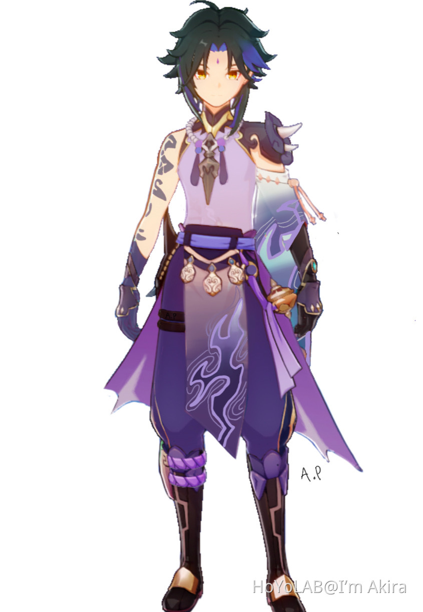 Purple xiao Genshin Impact | HoYoLAB