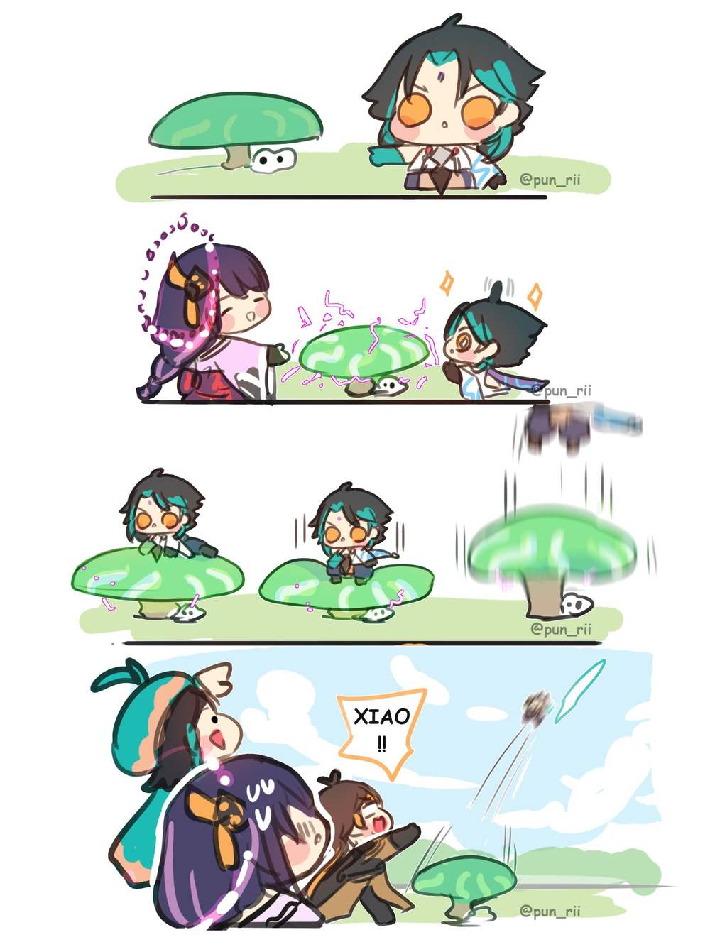 Shout out to my favorite Genshin artist pun_rii. Always with the xiao ...