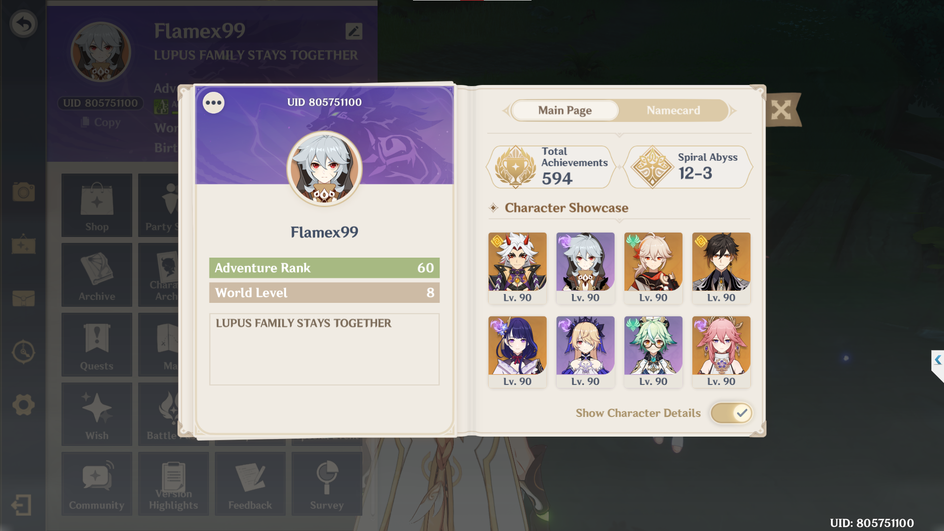 Current Achievement check Genshin Impact | HoYoLAB