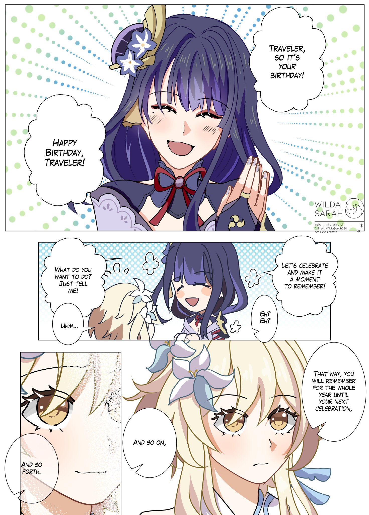 Happy birthday, traveler! Genshin Impact | HoYoLAB