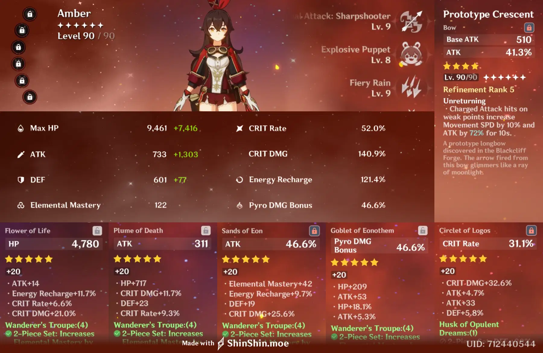 Amber weakpoint dps build Genshin Impact | HoYoLAB