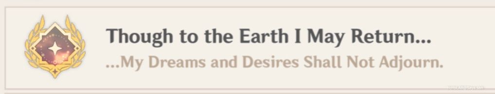 Though to the earth I may return Genshin Impact | HoYoLAB