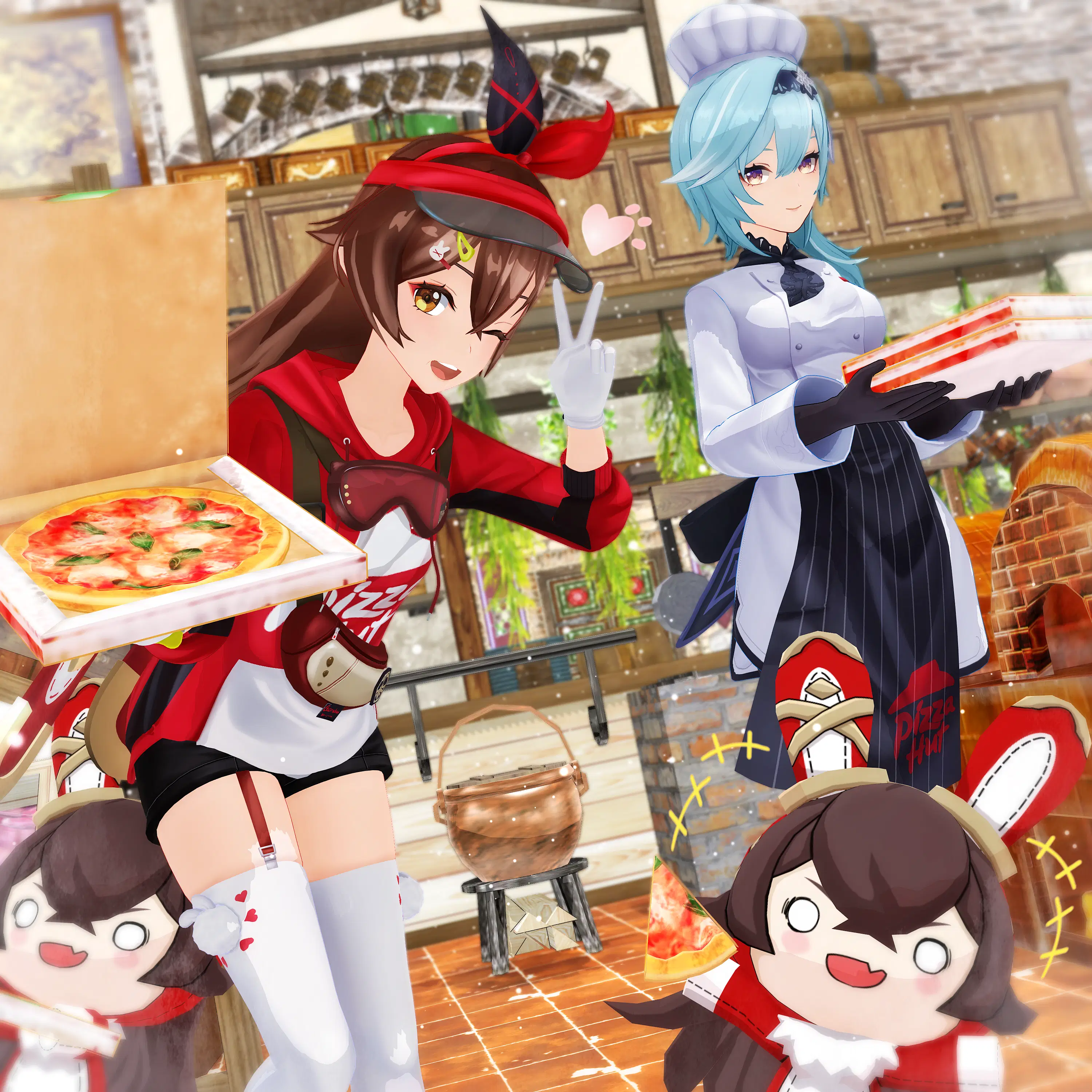 MMD Amber & Eula Genshin Impact | HoYoLAB