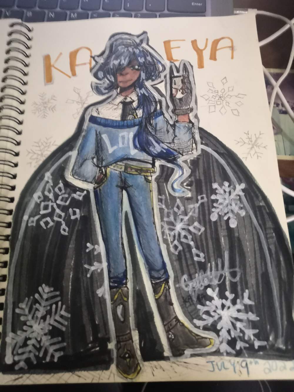 My first Kaeya fanart Genshin Impact | HoYoLAB
