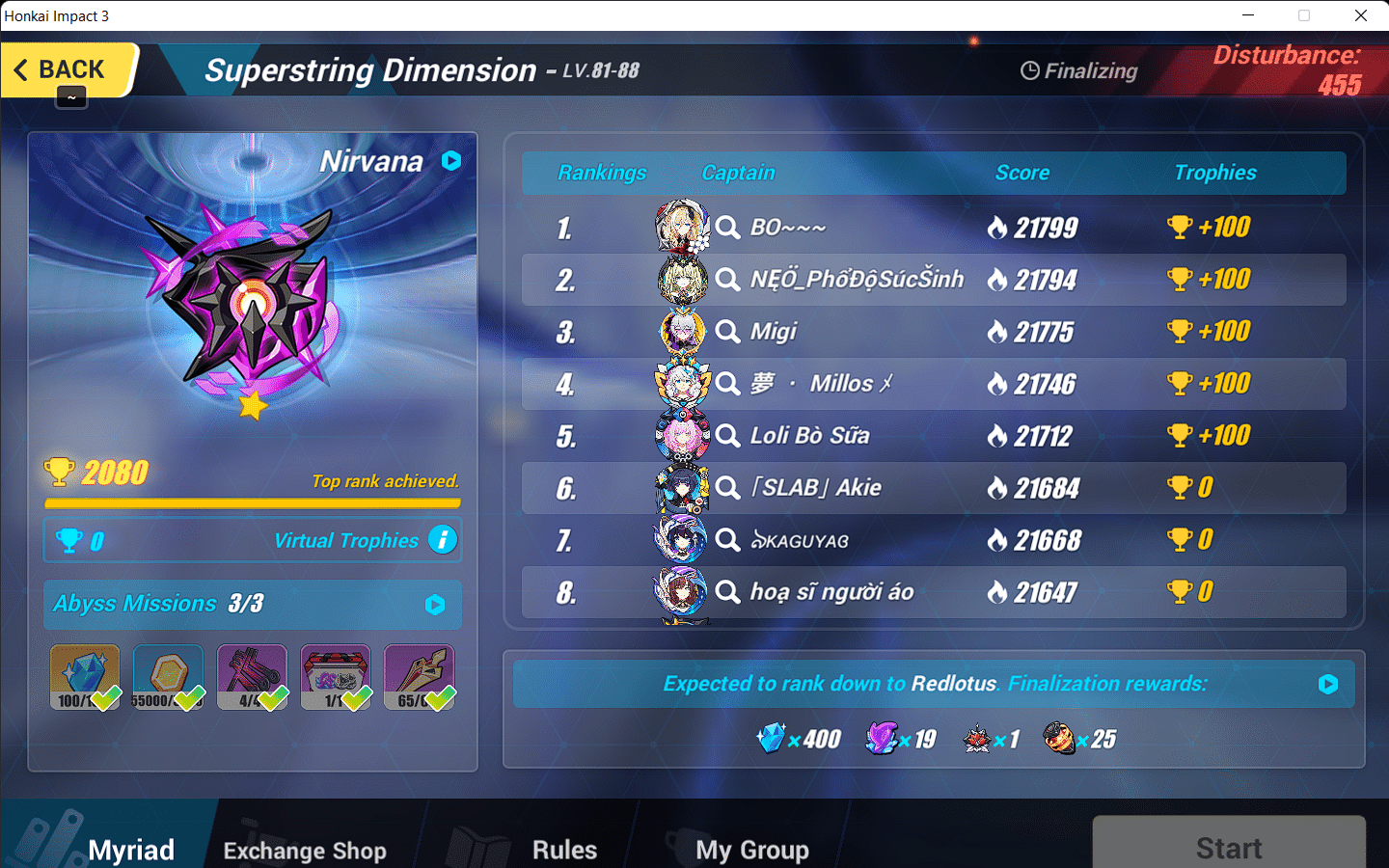 Bright Knight: Excelsis (Lightning) EX Abyss Nirvana D455 Honkai Impact ...