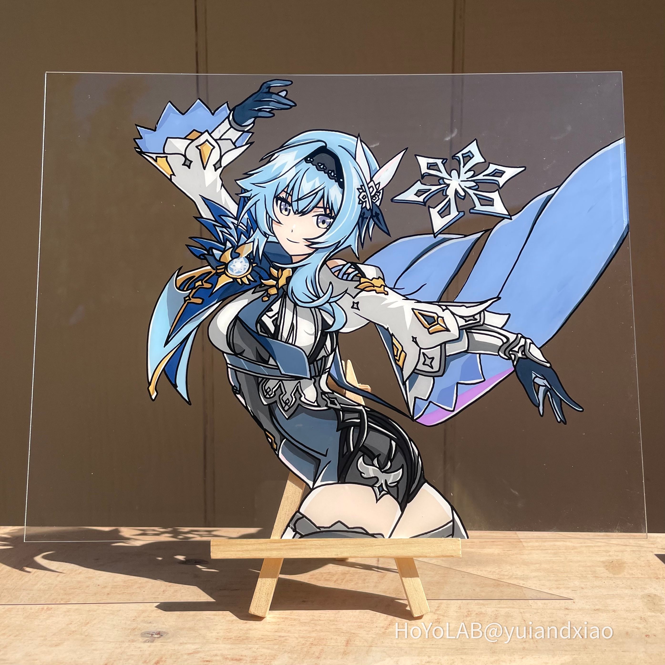 Glass painting commission of Eula! ️💙 Genshin Impact | HoYoLAB