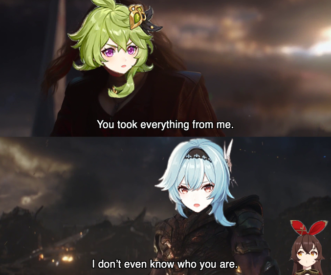 Collei and Eula having a fight over Amber... Genshin Impact | HoYoLAB