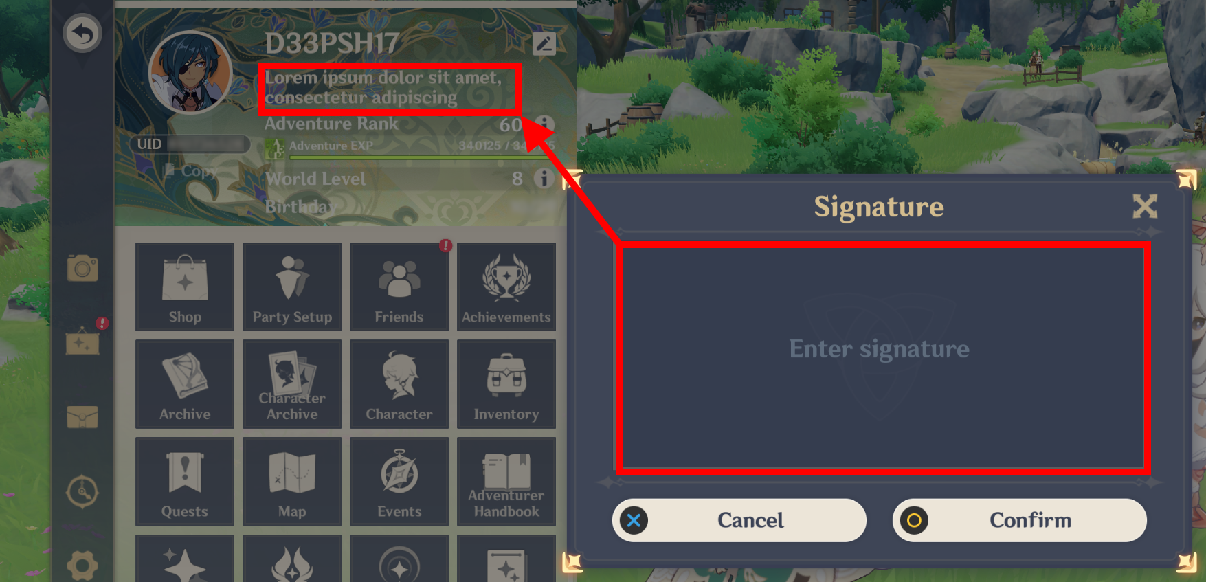 Fun Fact of Player's Signature Genshin Impact | HoYoLAB
