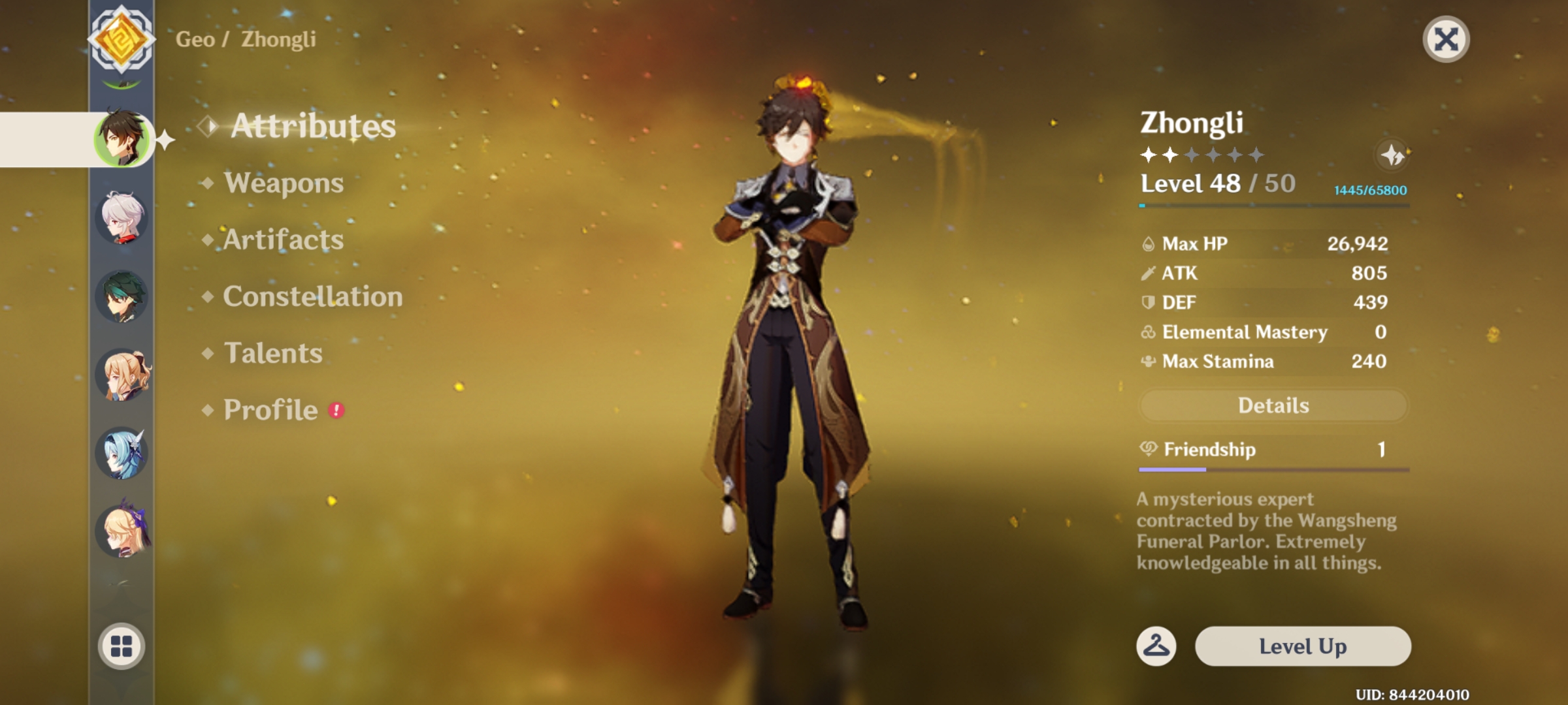 Zhongleee hp Genshin Impact | HoYoLAB