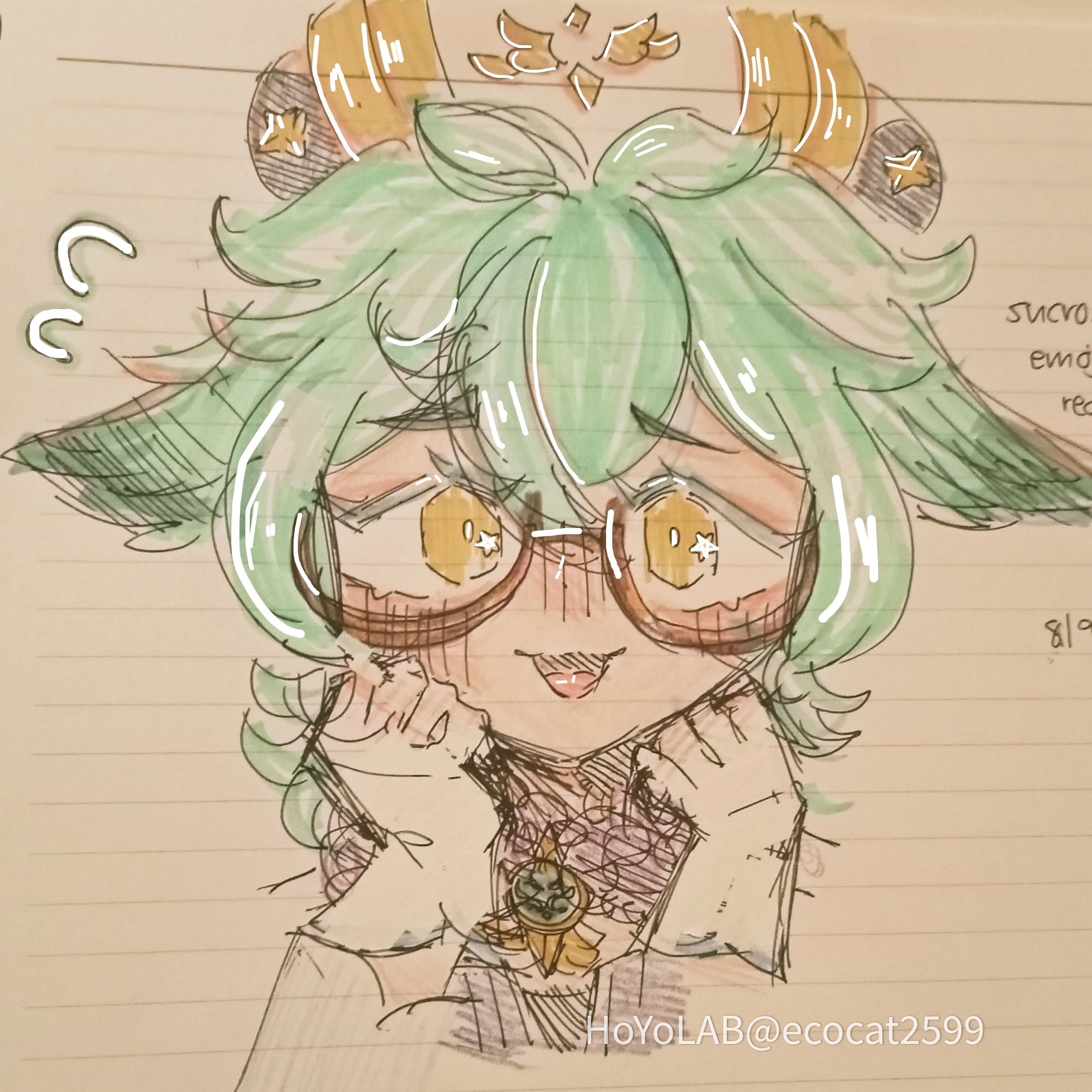 sucrose emoji redraw!! Genshin Impact | HoYoLAB