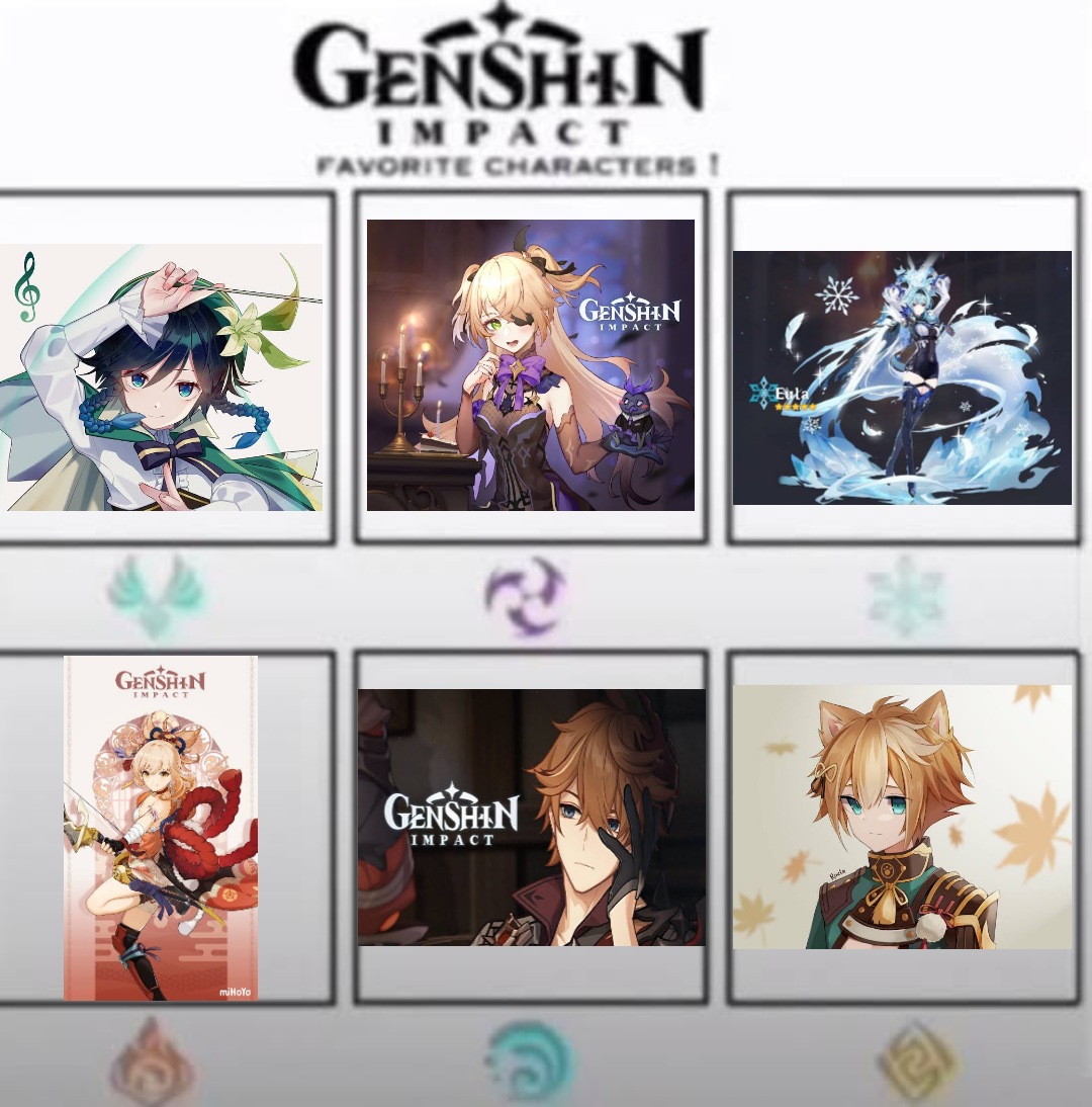 My Genshin Favorites Of Each Element! Genshin Impact | HoYoLAB