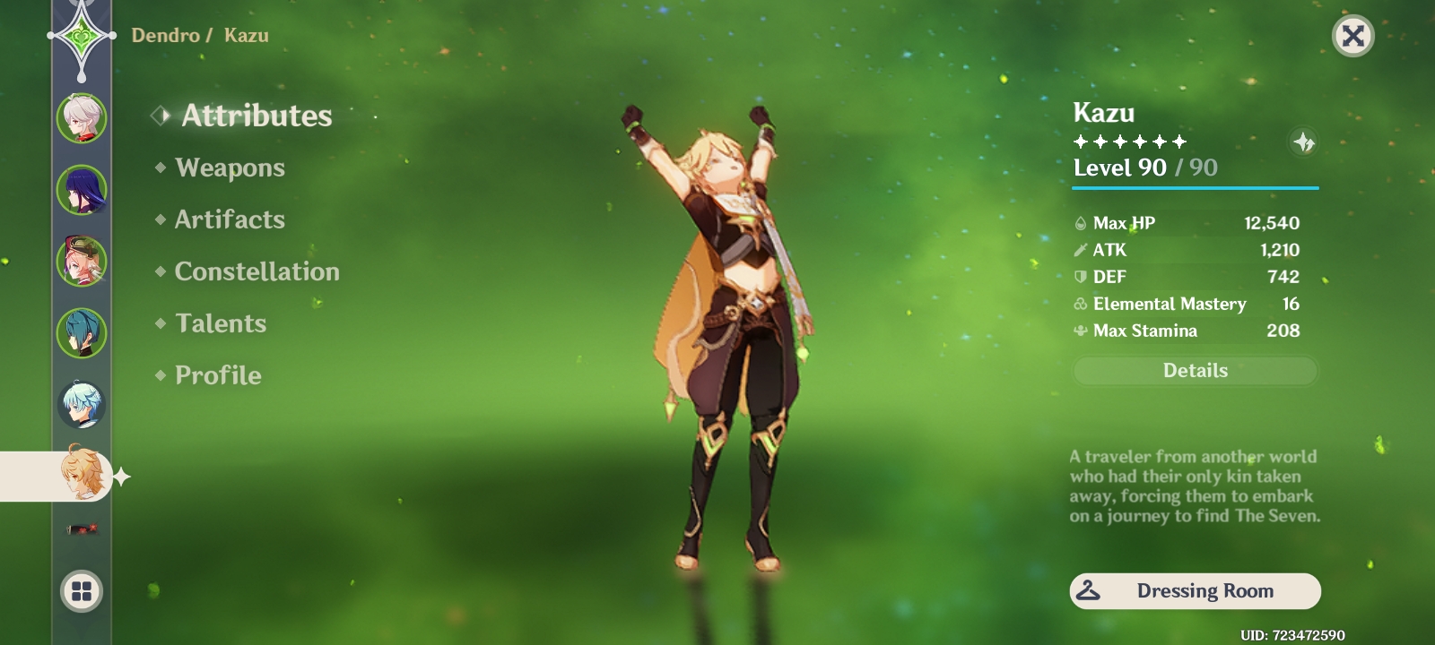 Level 90 Traveler Genshin Impact | HoYoLAB