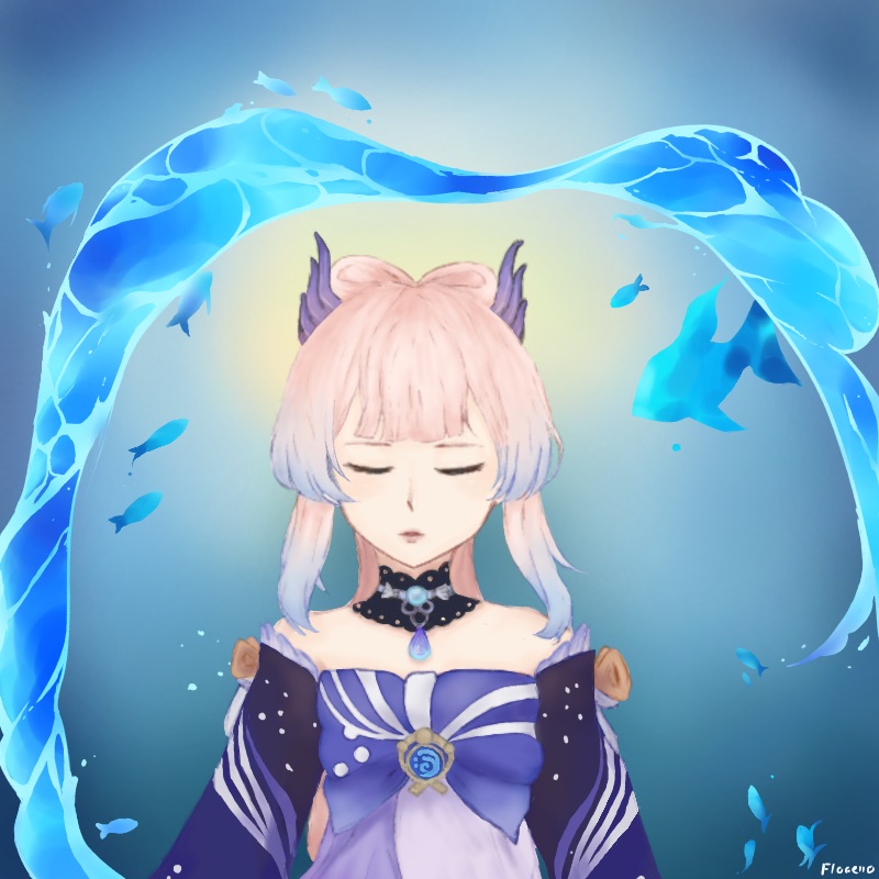 Sangonomiya Kokomi Fanart Genshin Impact | HoYoLAB