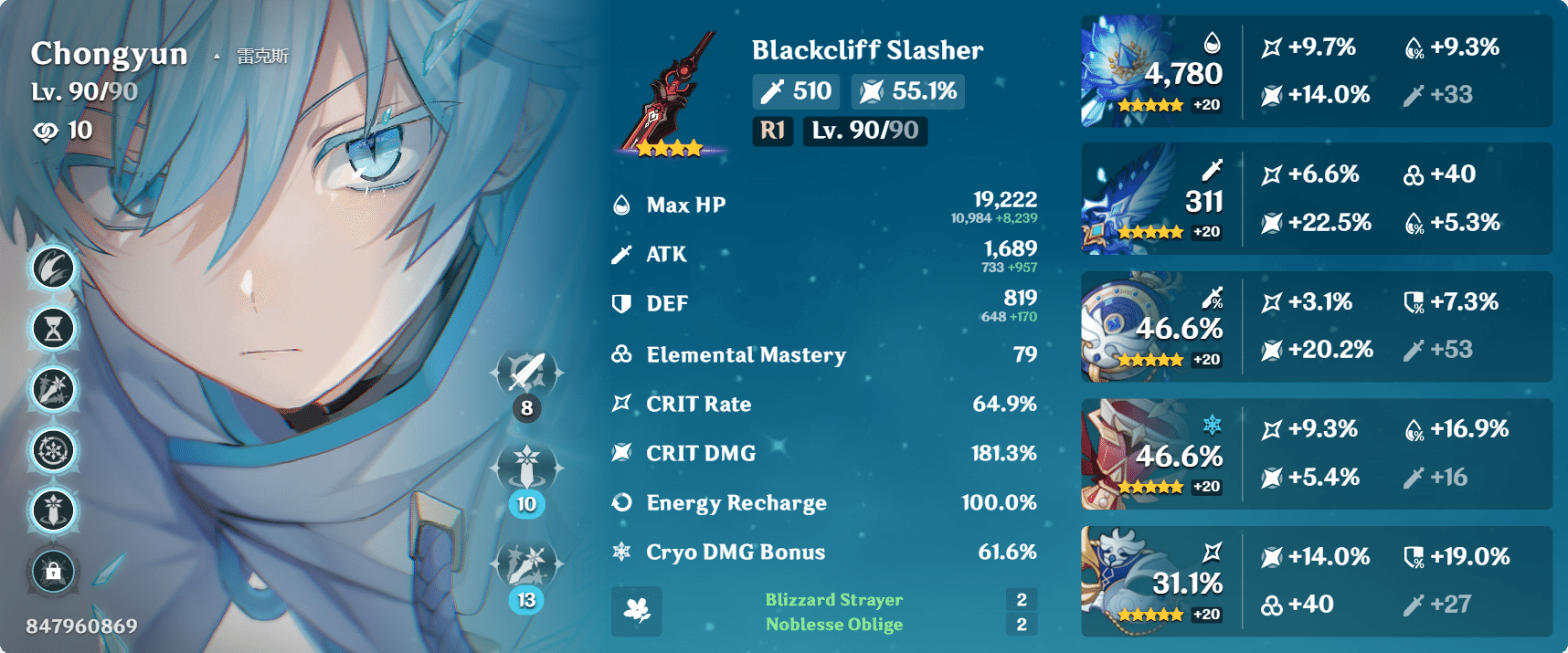 My Chongyun Build Genshin Impact | HoYoLAB