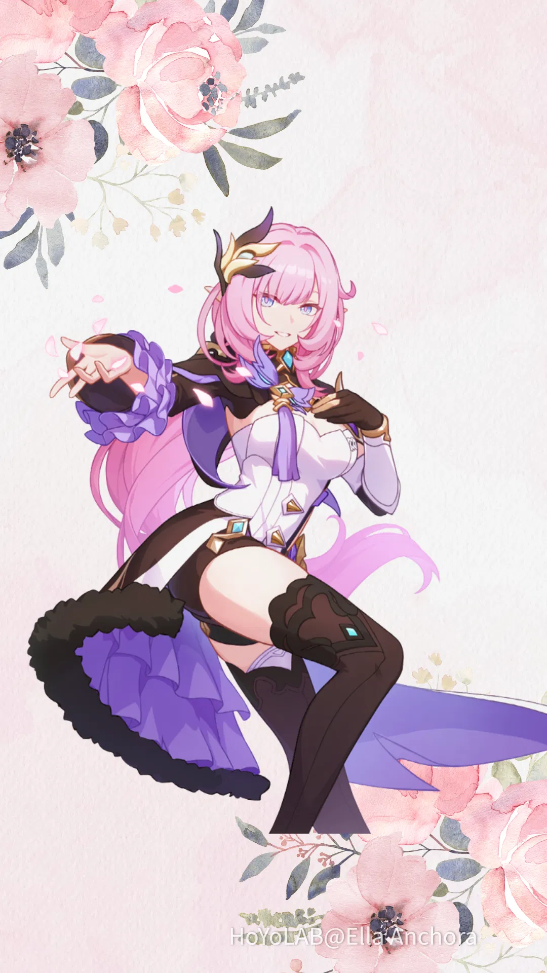 Floral Elysia Phone Wallpaper🌸 Honkai Impact 3rd | HoYoLAB