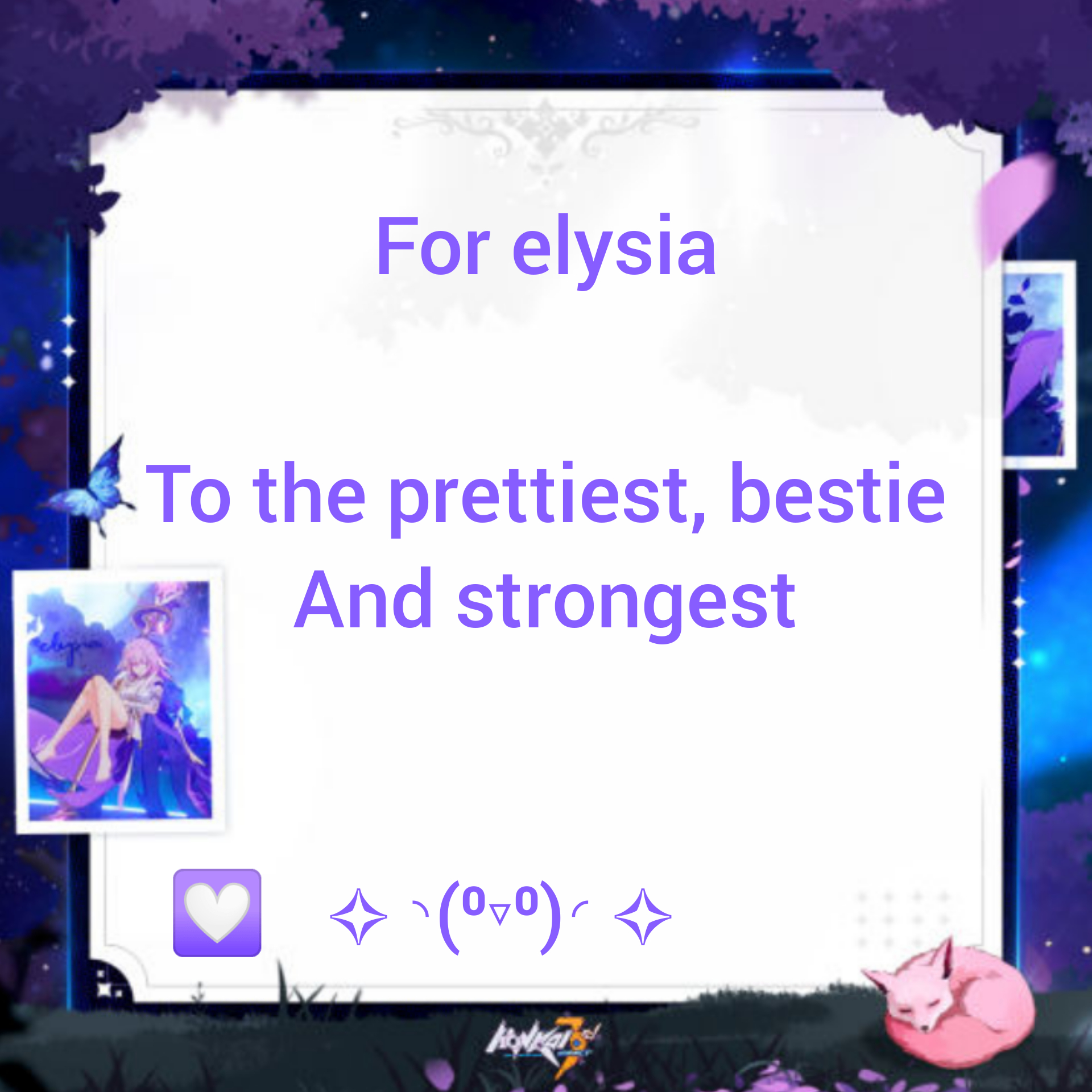 For you Elysia 💟 Honkai Impact 3rd | HoYoLAB