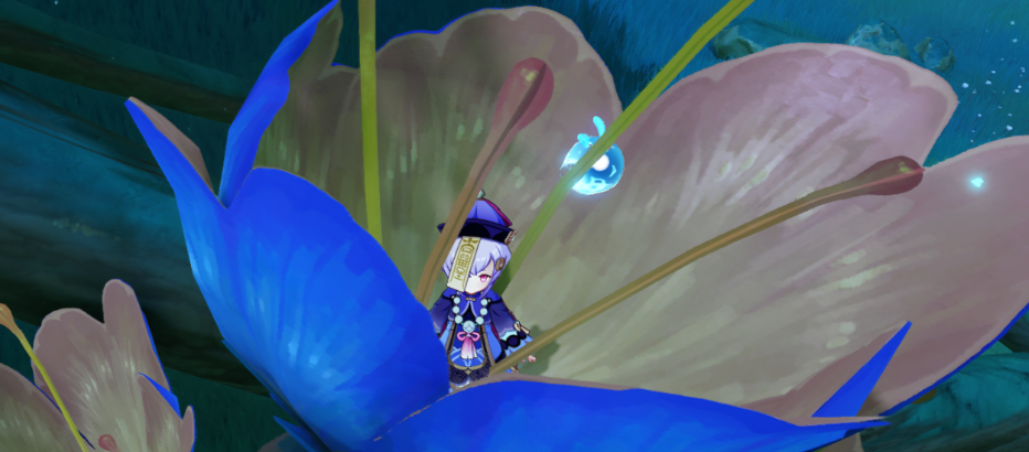 Qiqi in a flower Genshin Impact | HoYoLAB