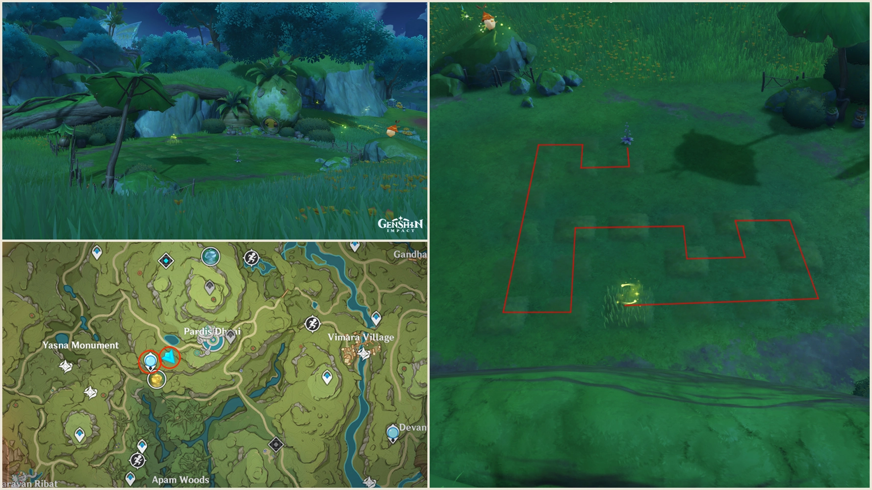 All 12 'Nurseries in the Wilds' Location & where to use 'Vasmrti ...