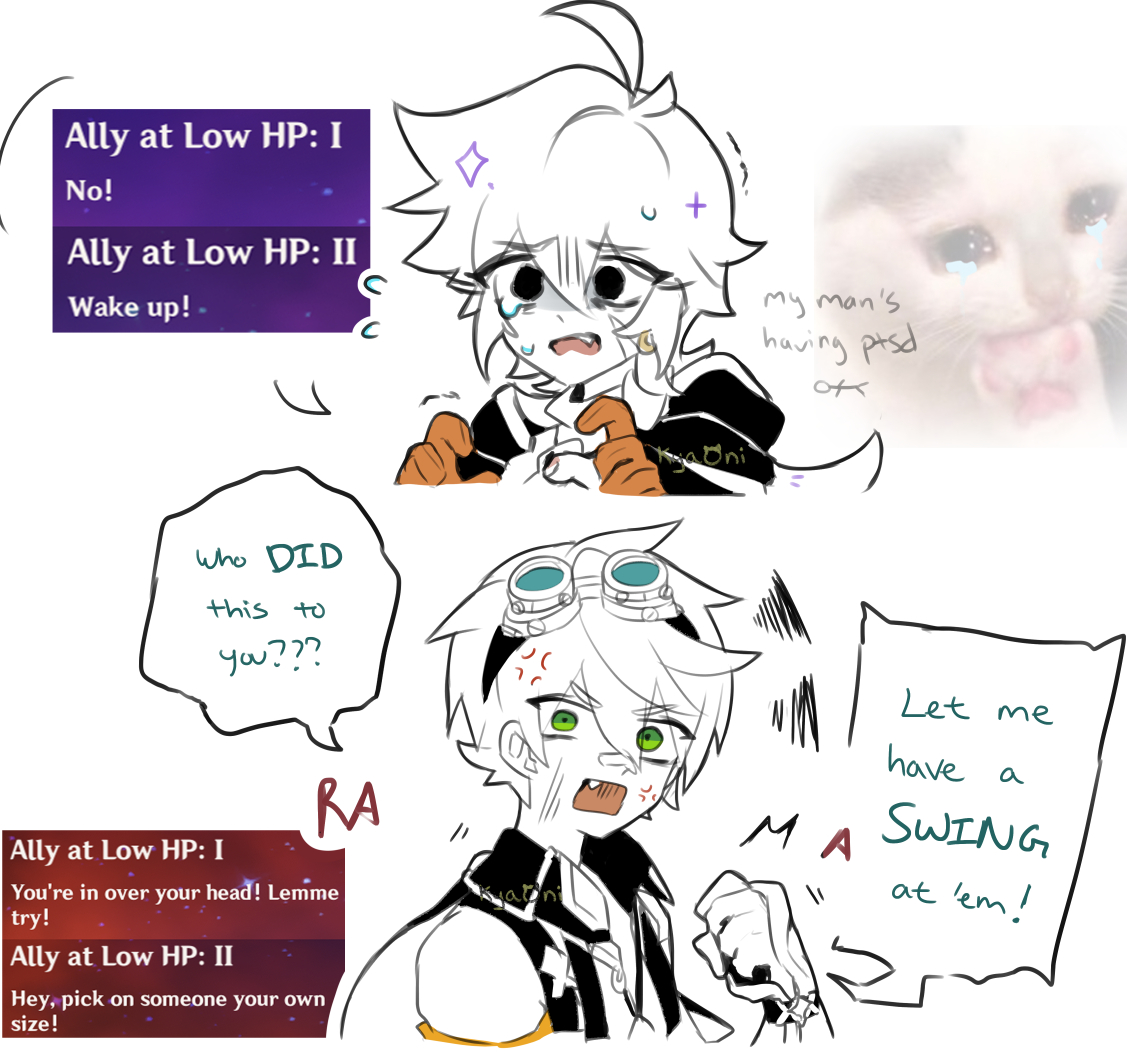 low ally hp thoughts Genshin Impact | HoYoLAB