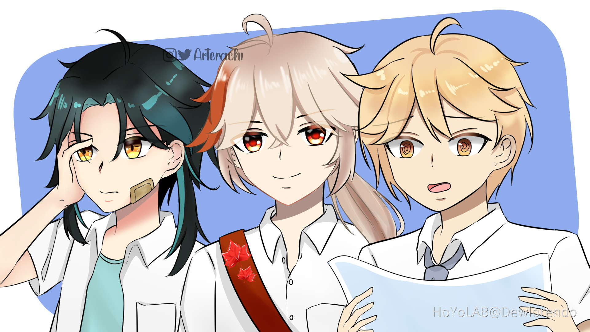 4nemo boys n albedo into the game meme (video) part 1 - school version ...