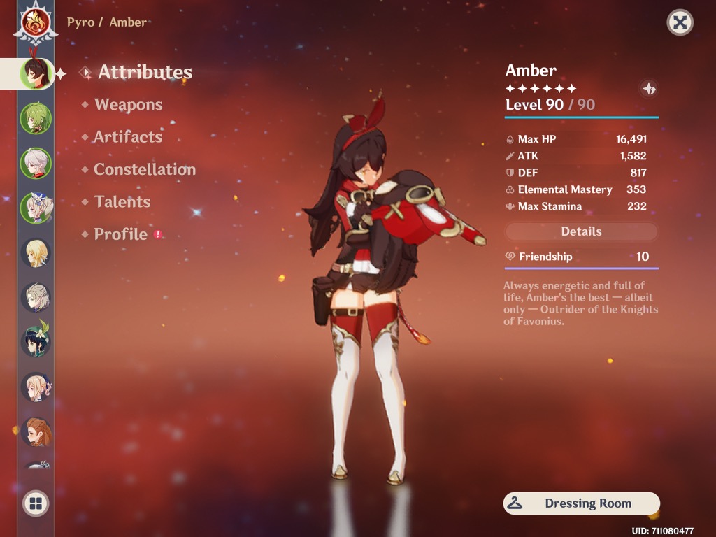 Amber build Genshin Impact | HoYoLAB