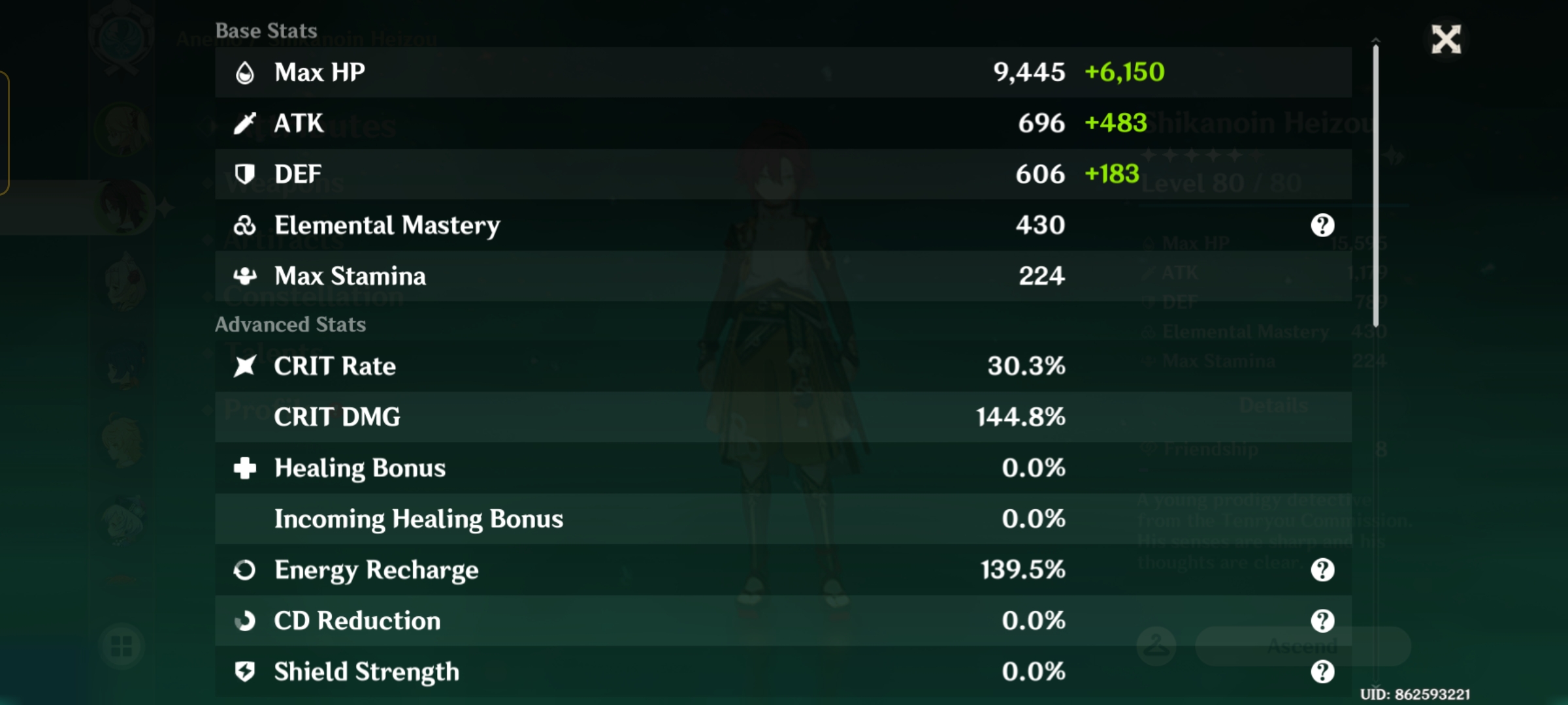 Attributes Heizuo Genshin Impact | HoYoLAB