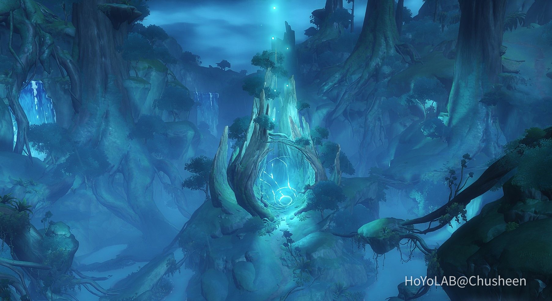 Exploring the Sumeru Map: Apam Woods at Day and Night Genshin Impact ...