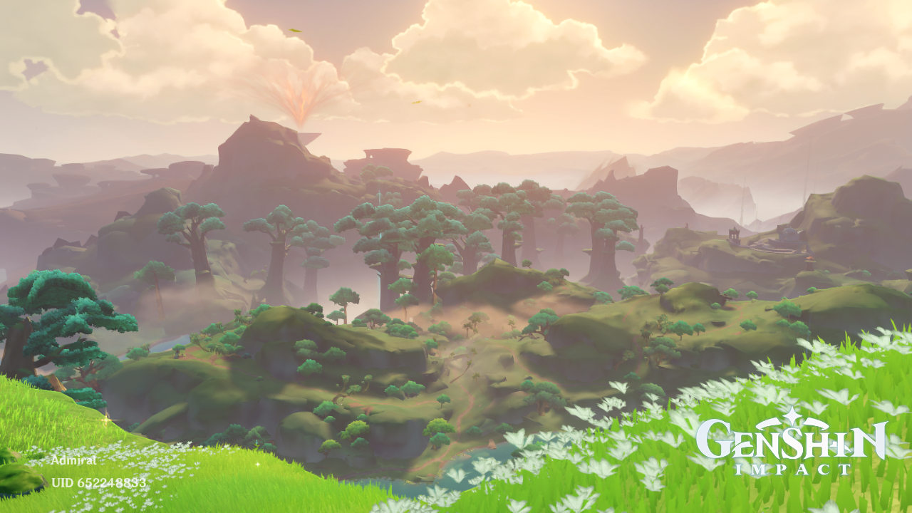 Devantaka Mountain - Scene of a Setting Sun Genshin Impact | HoYoLAB
