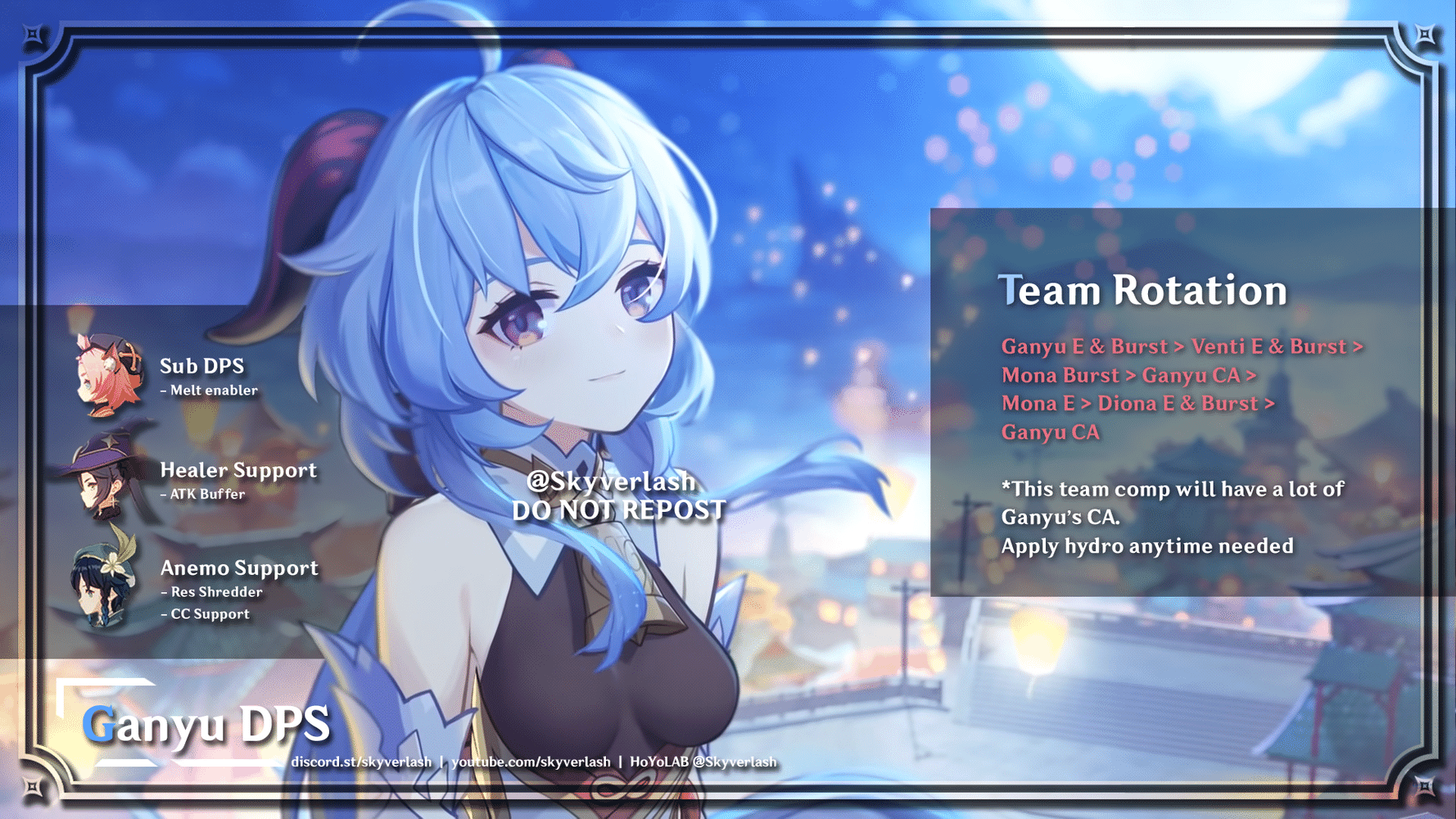 [3.0] Ganyu Master Guide | Skill, Artifact, Weapon, Talent ...