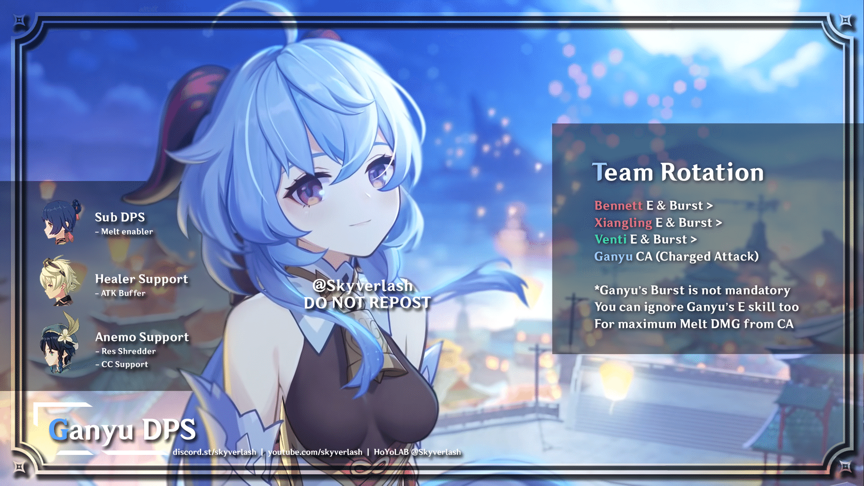 [3.0] Ganyu Master Guide | Skill, Artifact, Weapon, Talent, Constellation, Team Comp Genshin ...