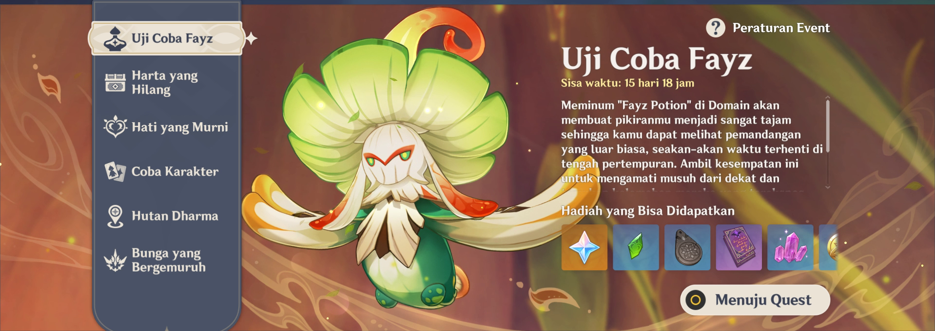 [3.0 Event] Uji Coba Fayz Genshin Impact | HoYoLAB