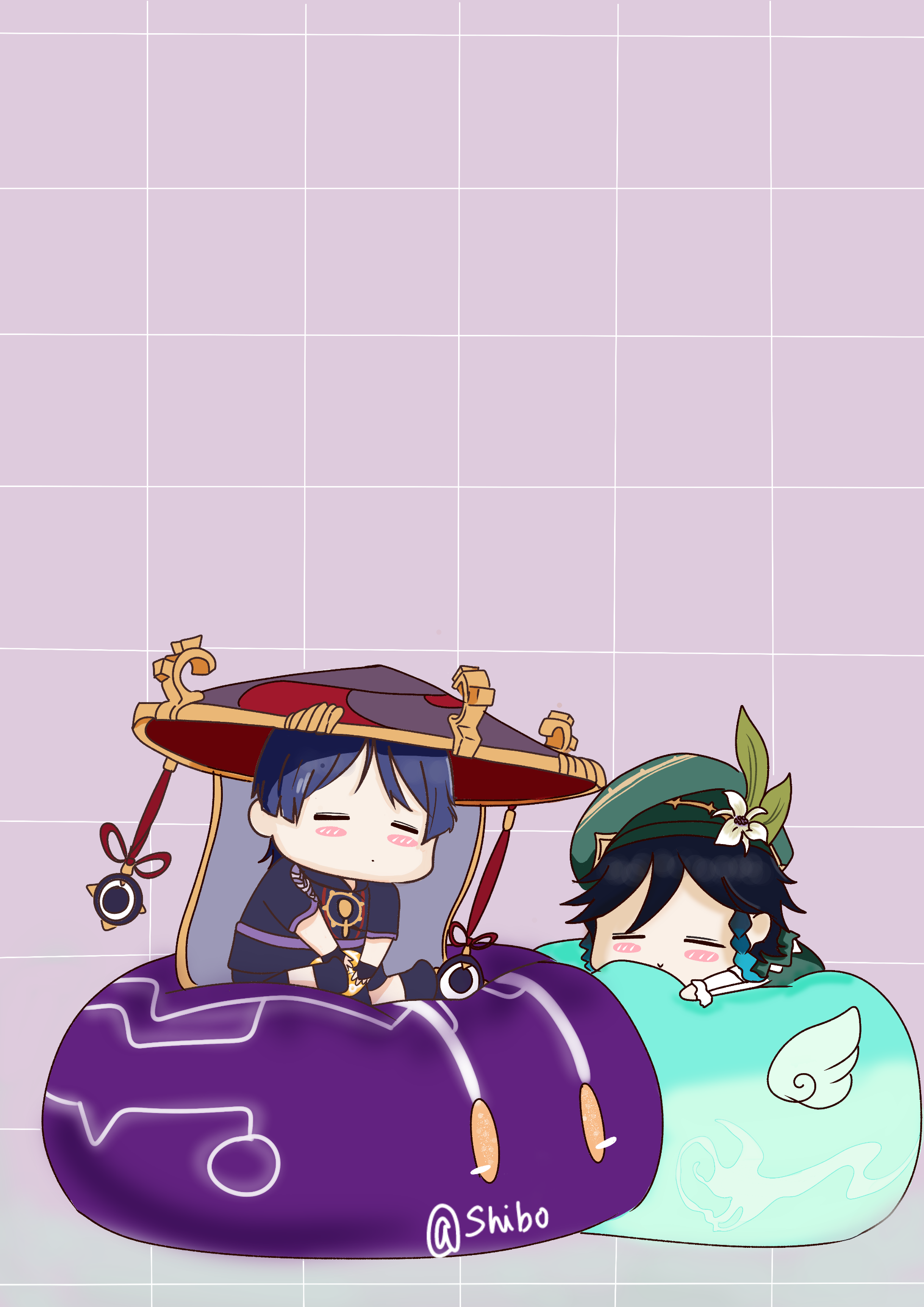 Chibi Venti & Scaramouche Genshin Impact | HoYoLAB