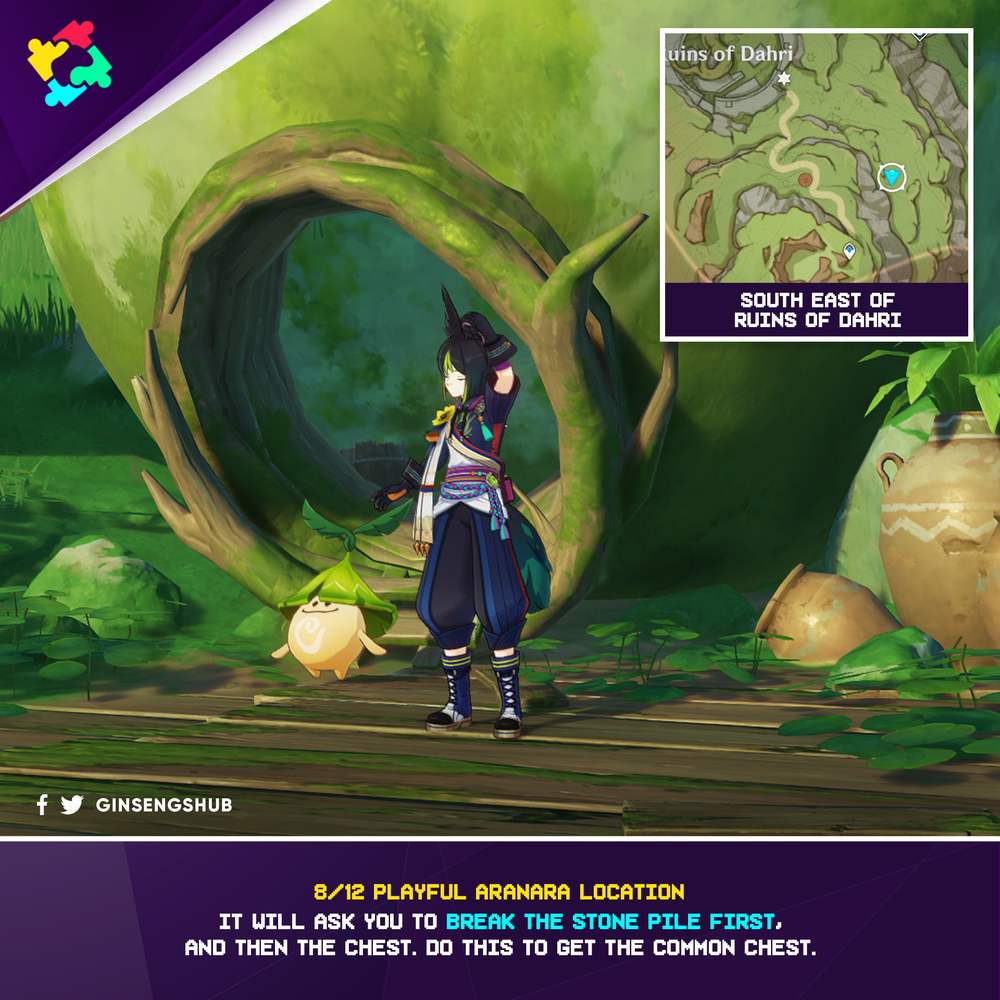 [v3.0] 12 Playful Aranara Locations and Hidden Achievement Genshin ...
