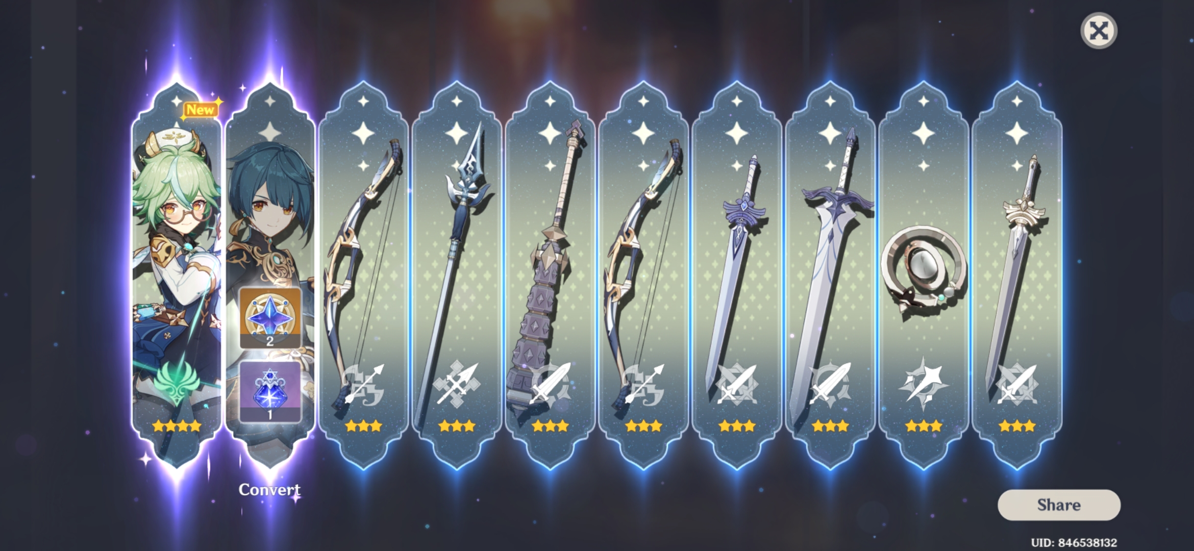 had the most insane pulls on koko banner, got all the 4 stars on the ...