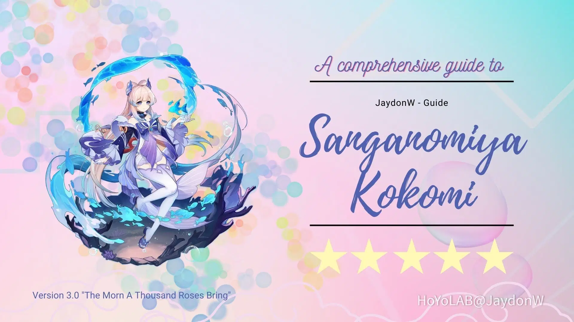 Sanganomiya Kokomi Guide - A Quick Comprehensive Guide to Kokomi Genshin Impact | HoYoLAB