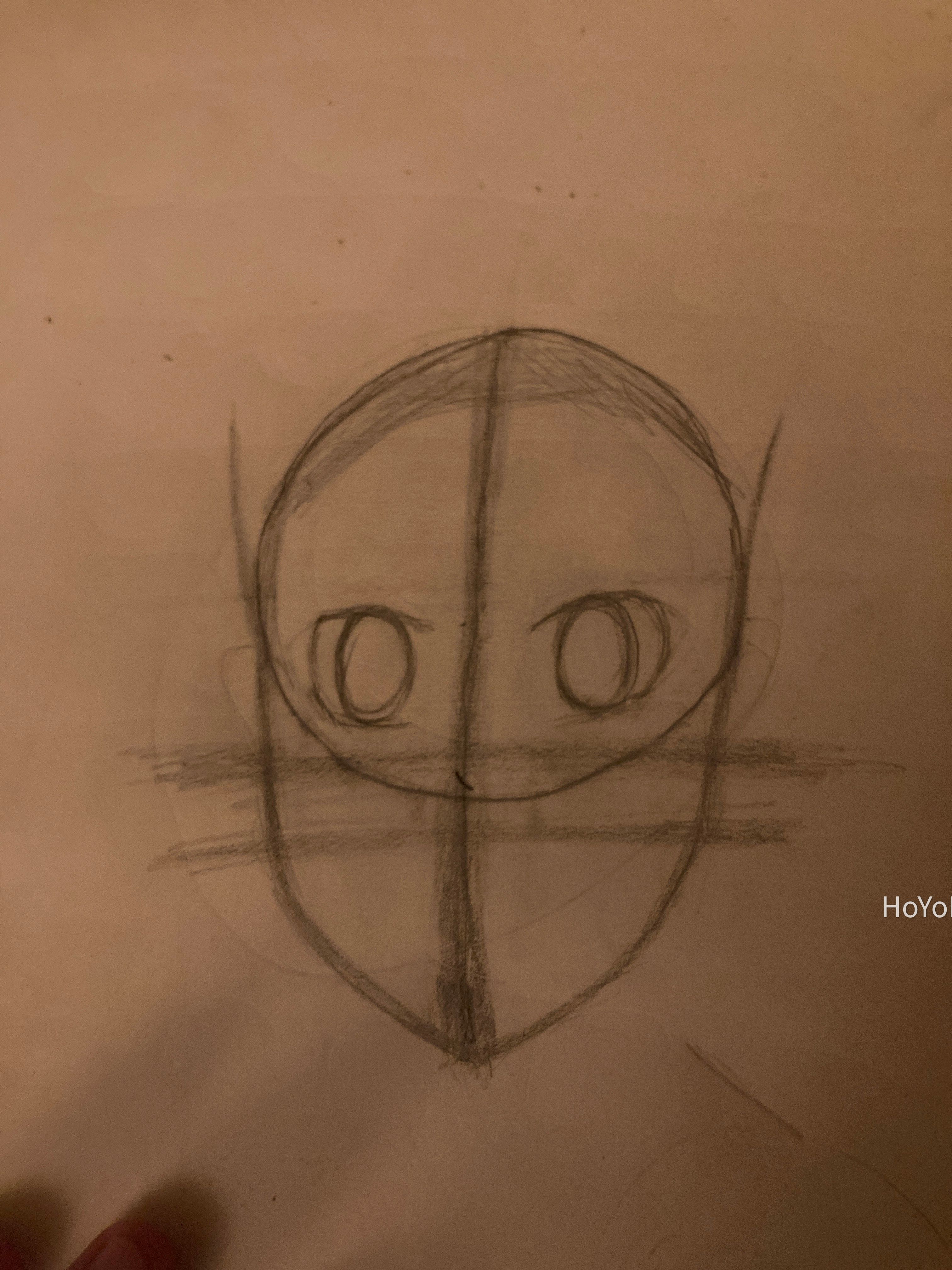 The lighting isn’t as dark as it looks lol…I’m practicing anime ...