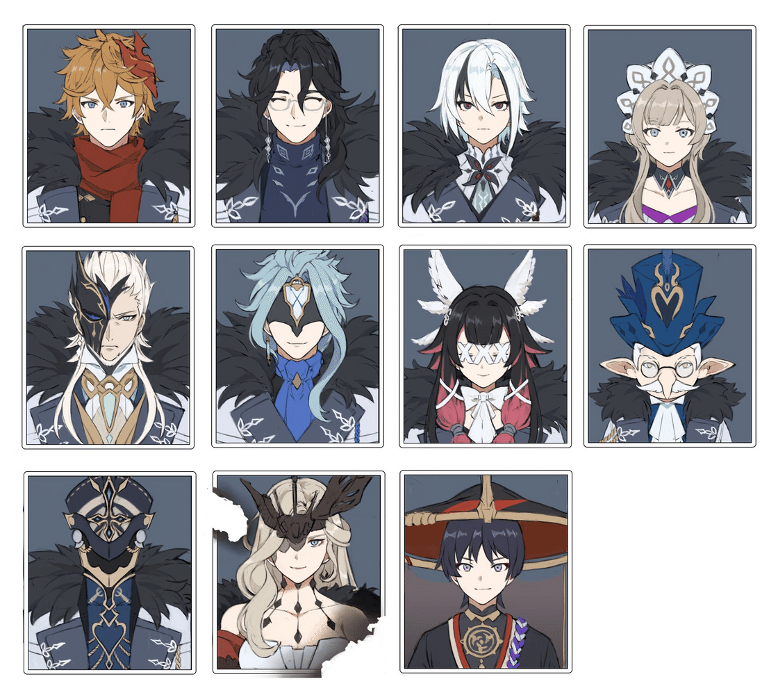 Fatui Harbringer postcard Genshin Impact | HoYoLAB