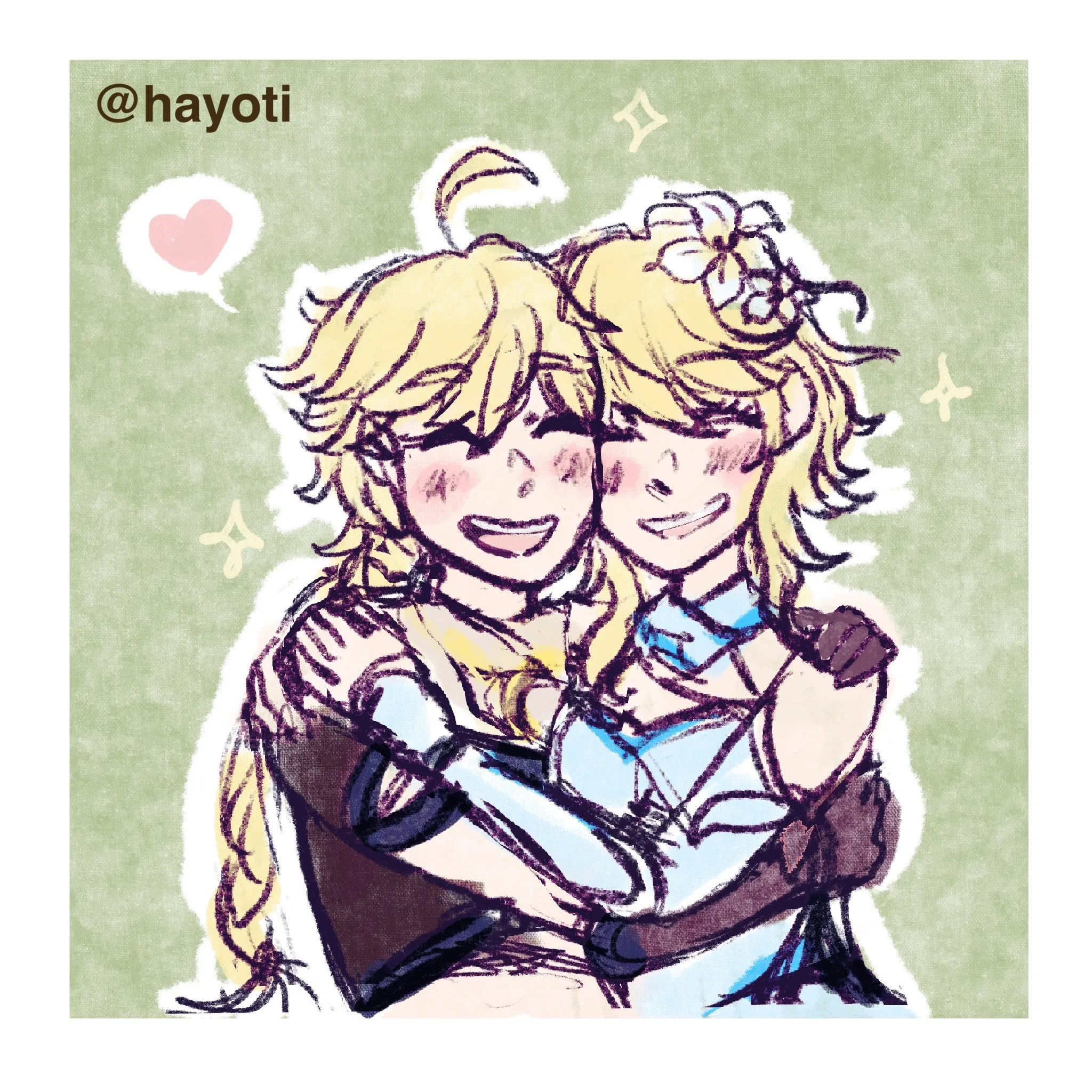 Cute Genshin siblings hug 🥹🤍💛 Genshin Impact | HoYoLAB