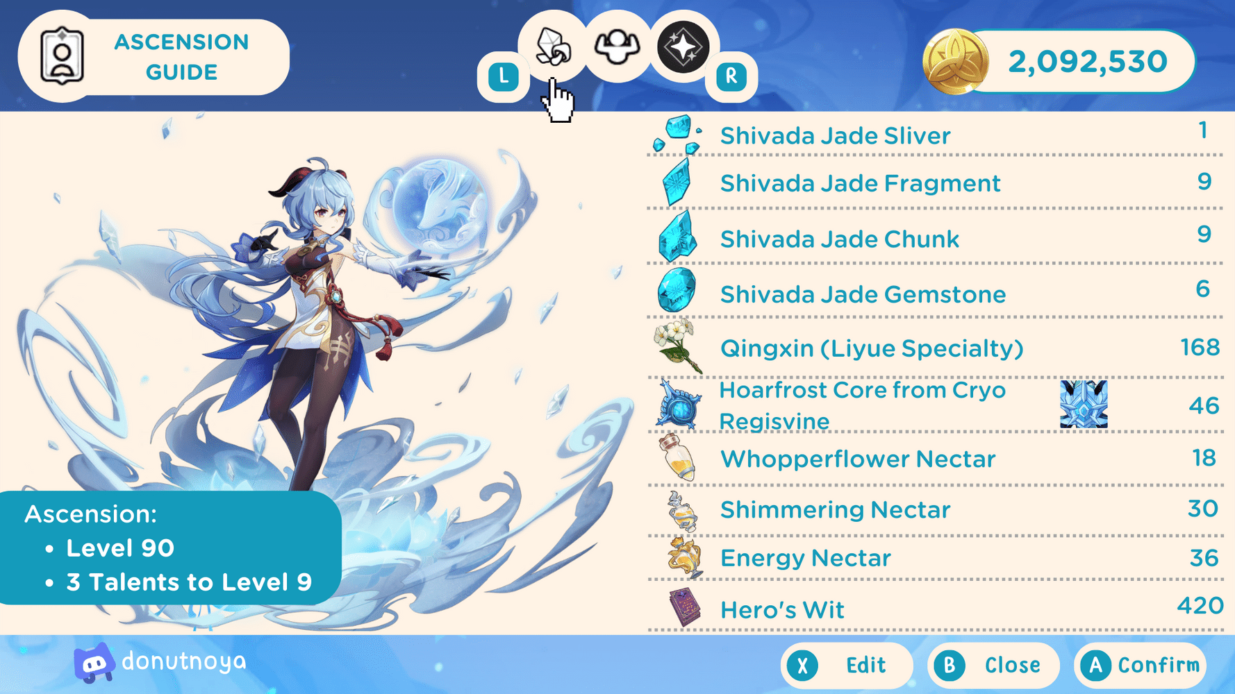 Ver 3.0 | Ganyu, Kokomi, Sucrose, Xingqiu, and Dori Ascension and Talent Guide Genshin Impact ...