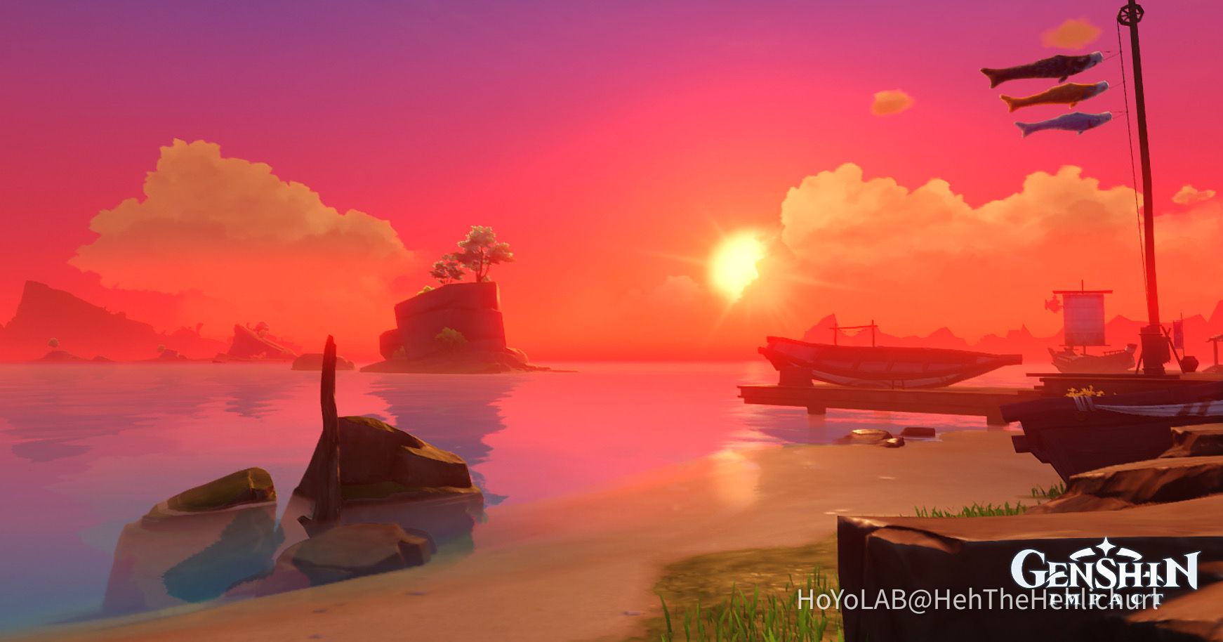 Inazuma sunset Genshin Impact | HoYoLAB