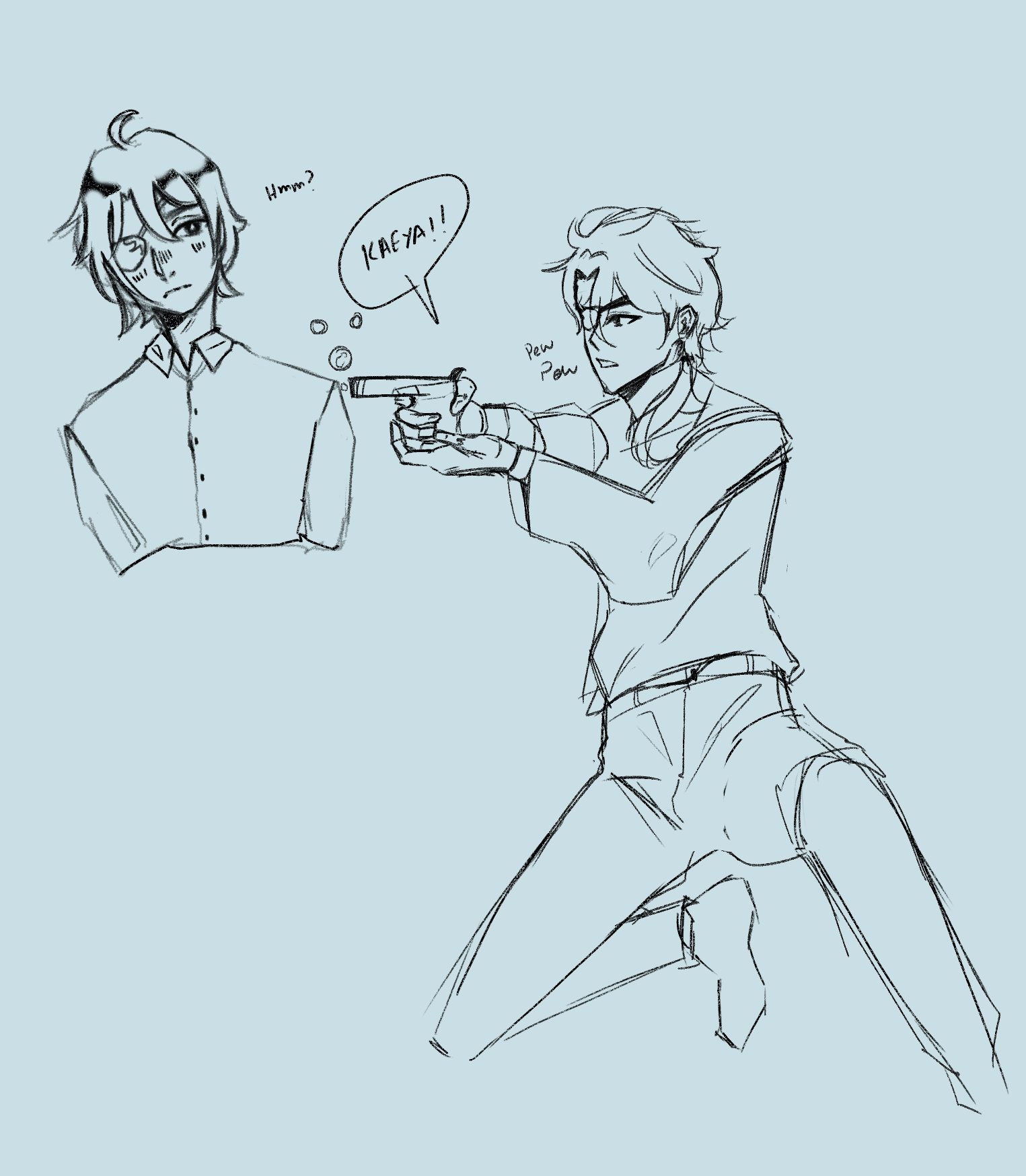Kaeya sketch Genshin Impact | HoYoLAB