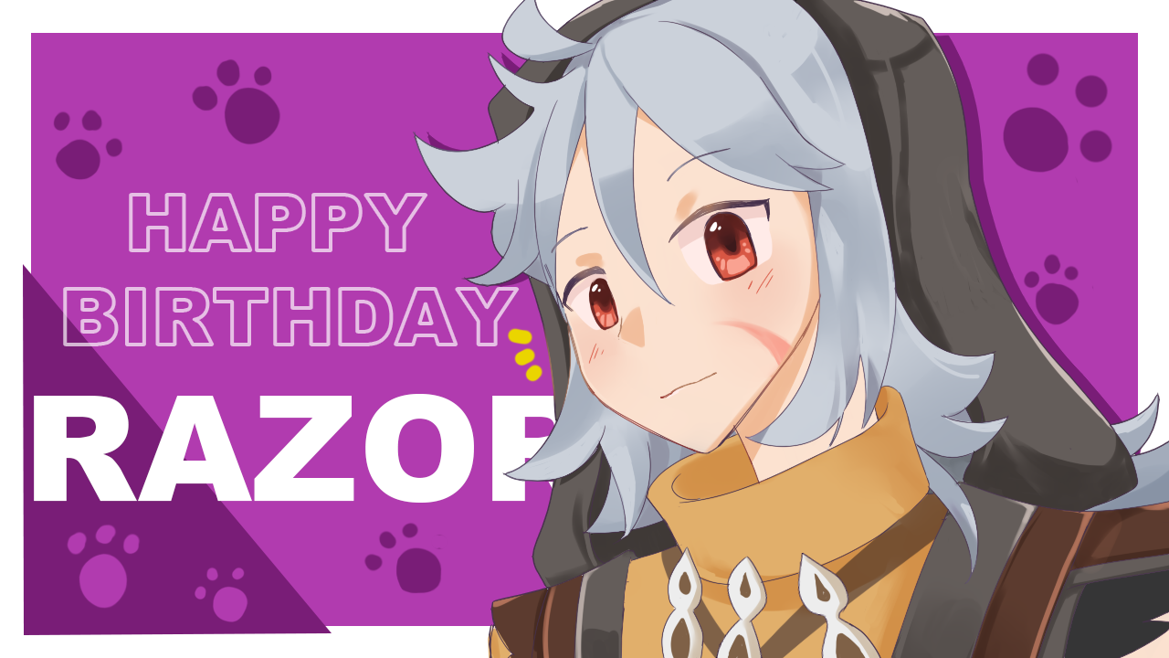Happy Brithday Razor Genshin Impact | HoYoLAB